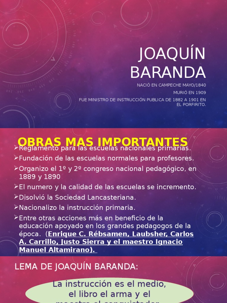 Joaquín Baranda | PDF