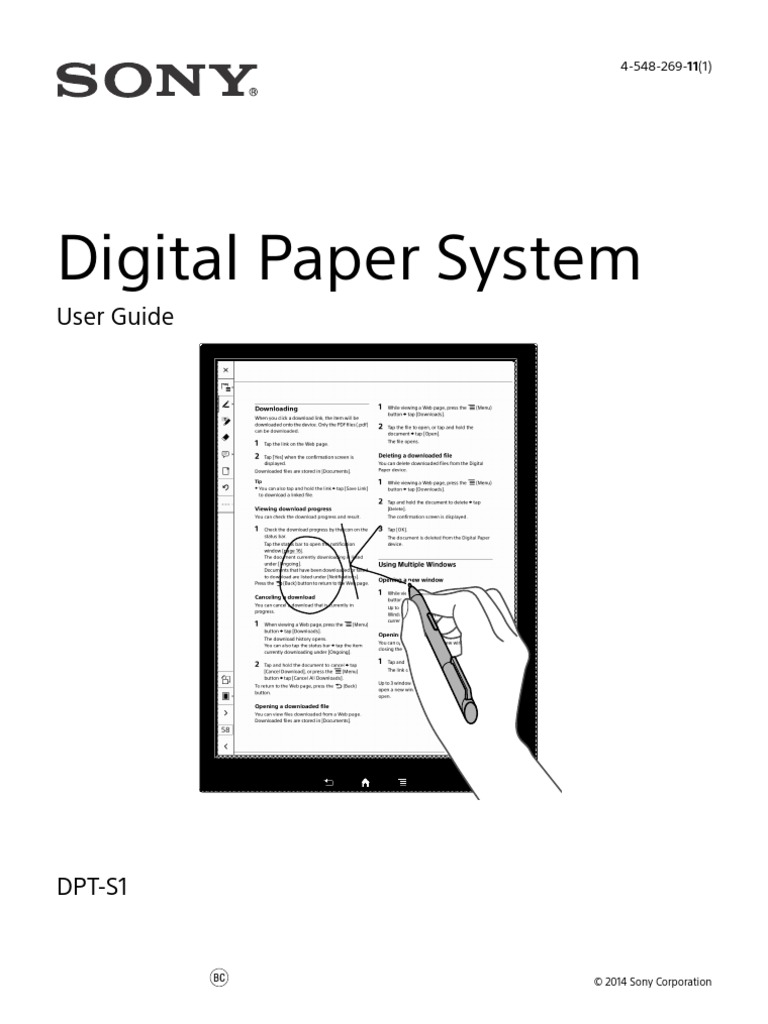 Sony - DPT - S1 - 2015 - User - Guide | PDF | Computer Keyboard | Icon ...