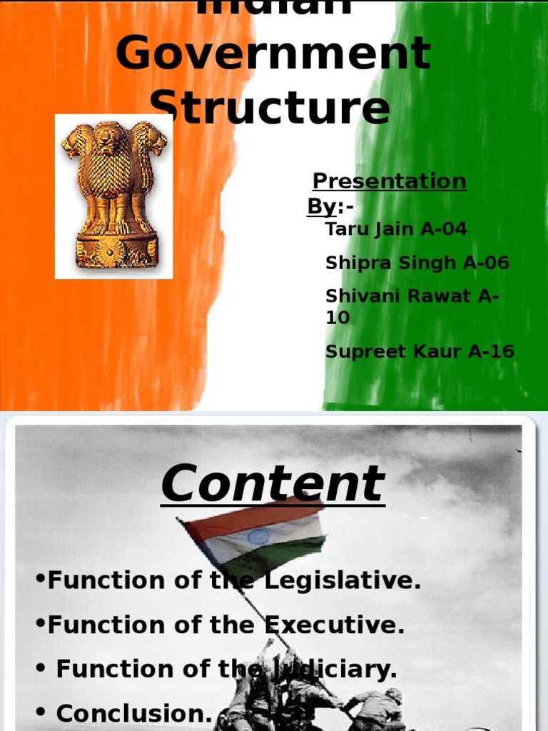 Indian Government Structure | PDF | Judiciaries | Government Of India