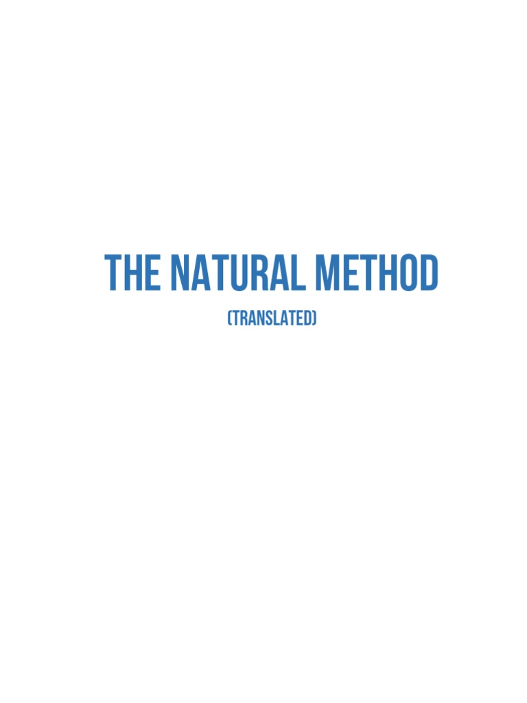 The Natural Method | PDF | Physical Exercise | Anatomical Terms Of Motion