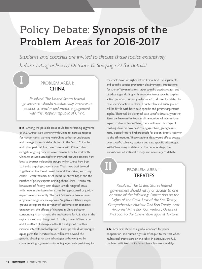 Userdocs PublicDocs 2016 17 Policy Topic Synopsis | PDF | Association ...