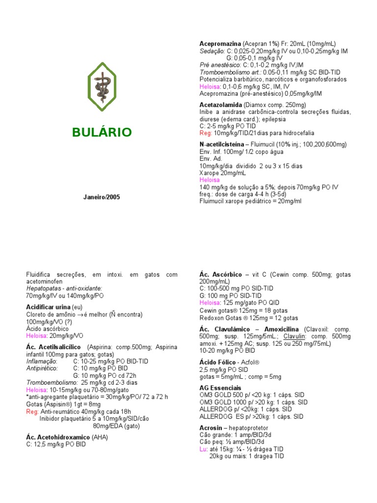 bulario-1 | Anemia | Medicina clínica
