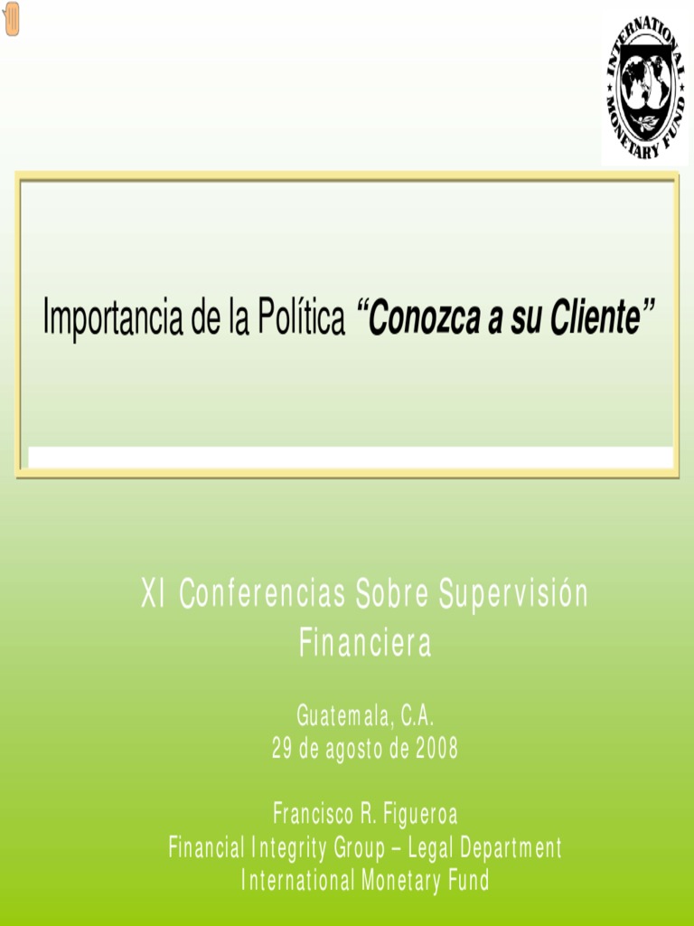 Conozca A Su Cliente