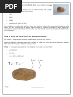 Lemon vs Potato Battery Experiment | PDF | Electric Power | Electrical ...