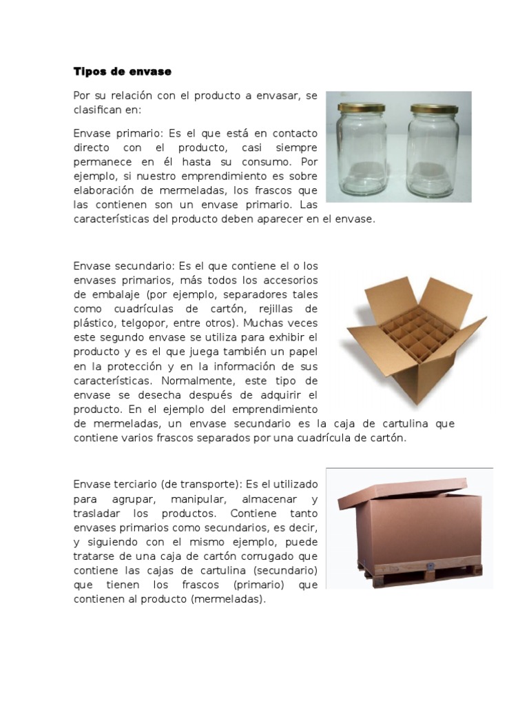 Tipos de Envase | PDF