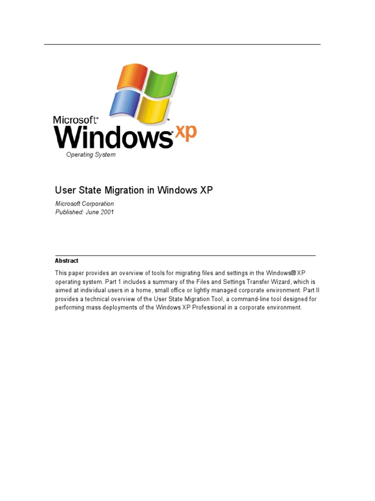 User State Migration in Windows XP | PDF | Business