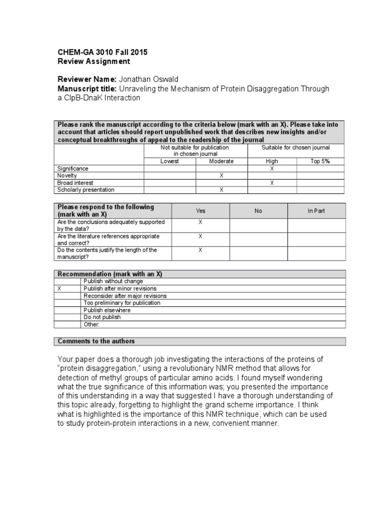 Protein Paper Review | PDF | Science & Mathematics
