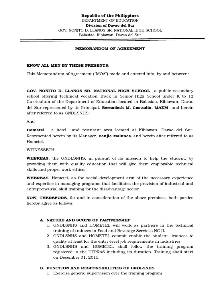 Moa | PDF | Secondary School | Government