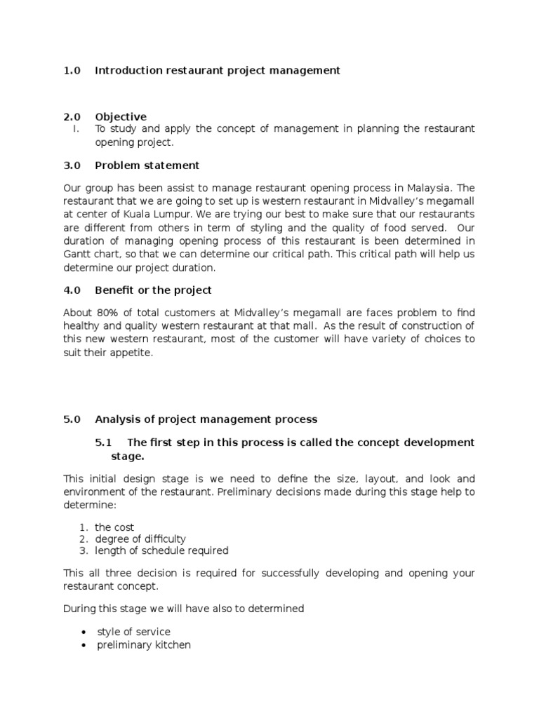 Restaurant Opening Risk Management Plan | PDF | Risk Management | Risk