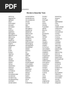 Words to Describe Atmosphere | PDF