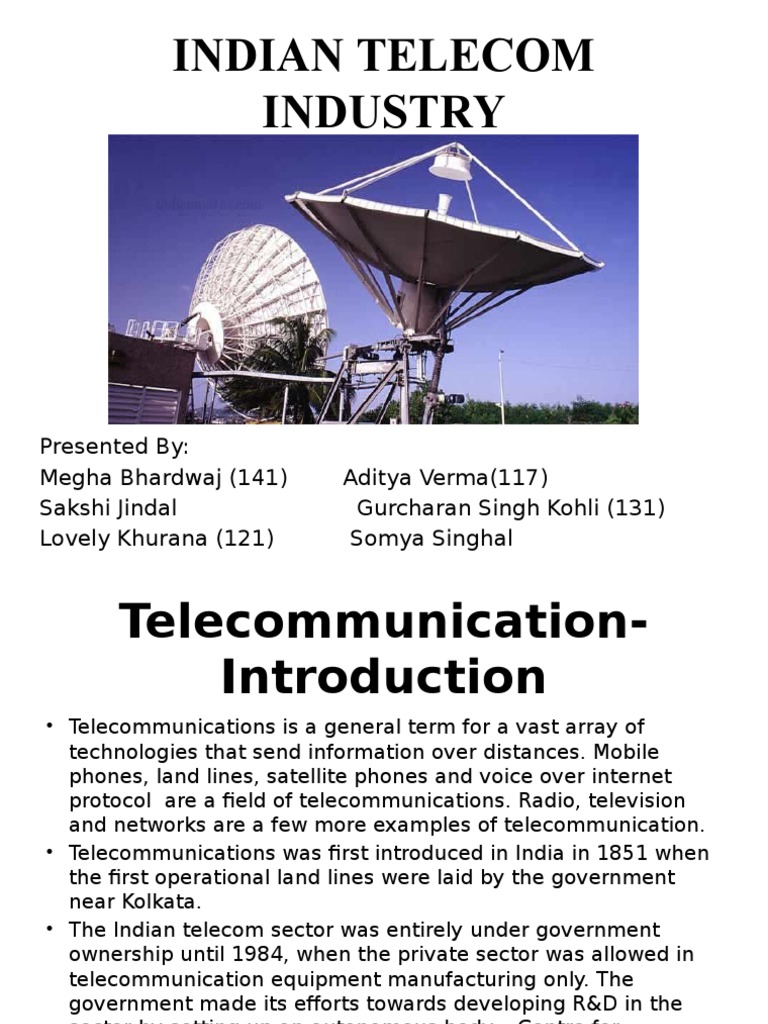 Indian Telecom Industry | Telecommunication | Telecommunications