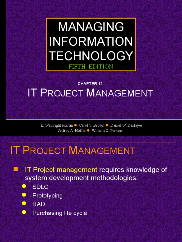 Ch12 Proj MGMT | PDF | Project Management | Top Down And Bottom Up Design