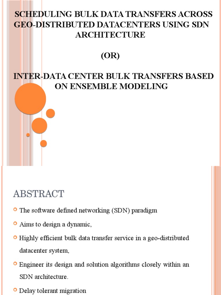 Bulk Data Transfer | PDF | Data Center | Computer Network
