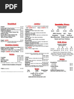 Menu the Cheesecake Factory | PDF