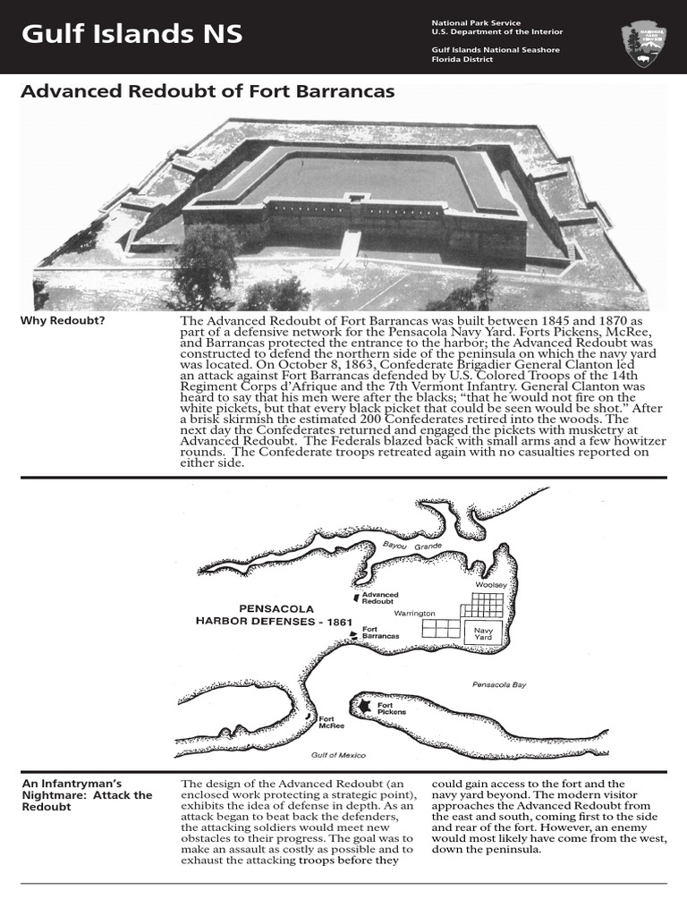 Advanced Redoubt of Fort Barrancas PDF | PDF | Battles | Warfare Of The ...