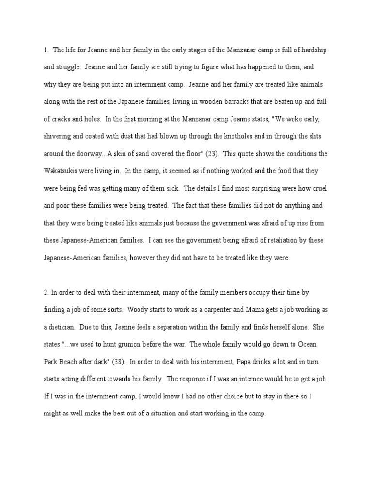 Farewell To Manzanar Part 1 | PDF