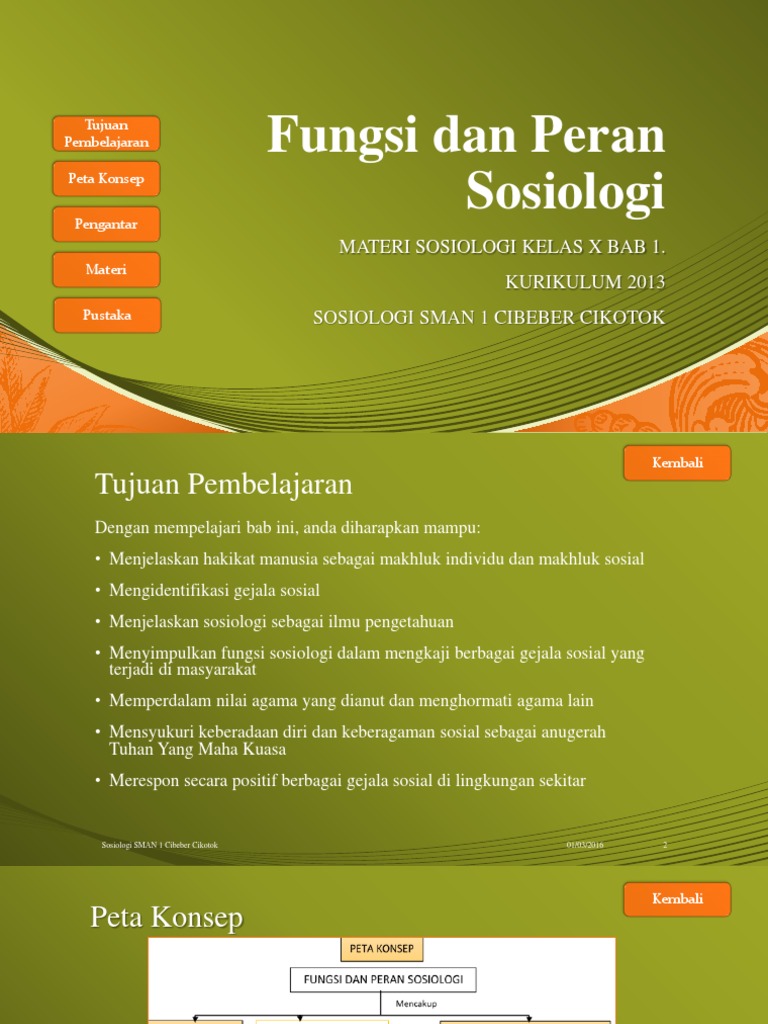 Fungsi Dan Peran Sosiologi | PDF | Ilmu Sosial | Sains & Matematika