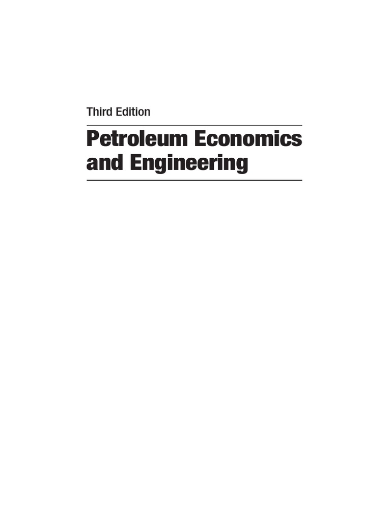 Economic | PDF | Petroleum | Petroleum Industry