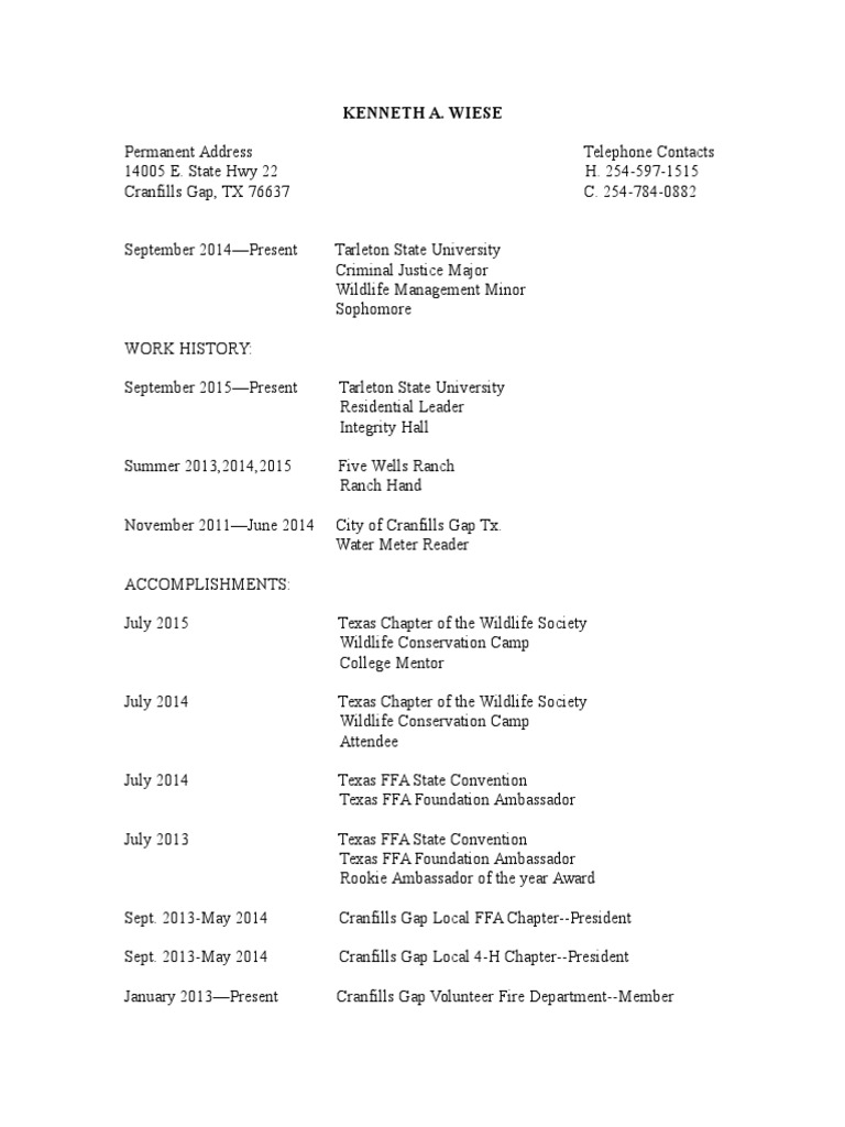 Kenneth Resume | PDF | Foreign Language Studies