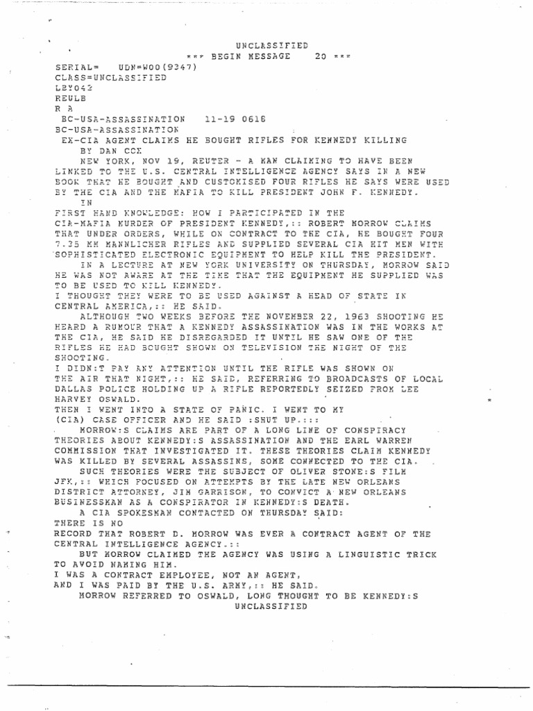 11 CIA-Mafia JFK Documents | PDF | Central Intelligence Agency | John F ...