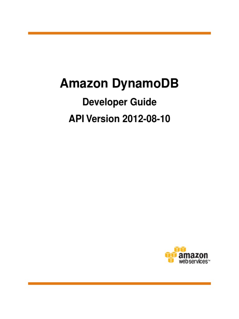 03.DynamoDB Data Model | PDF