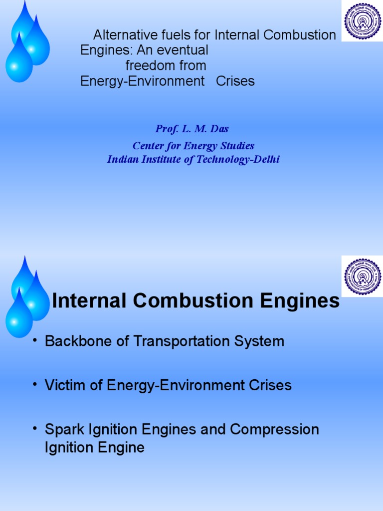 Alternative Fuels for IC Engines Overview | PDF | Natural Gas | Biodiesel
