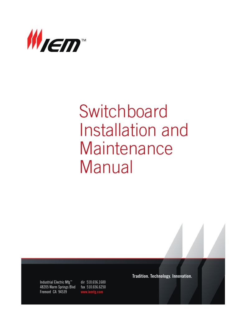 Main Switchboard Maintenance PDF | PDF | Alternating Current | Relay