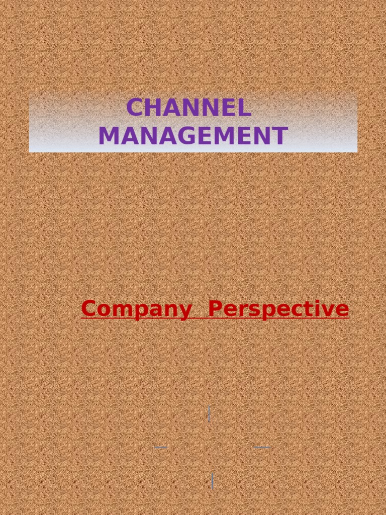 Channel Management | PDF | Business