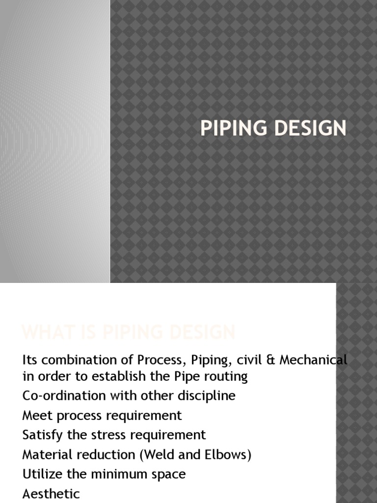 Comprehensive Piping Design Guide | PDF