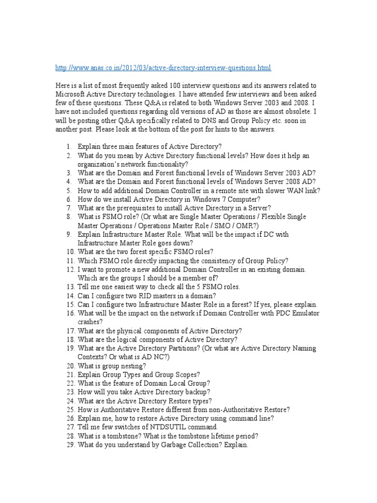 Here Is A List of Most Frequently Asked 100 Interview Questions and Its ... Here Is A List of Most Frequently Asked 100 Interview Questions and Its ...