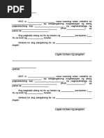 Acknowledgment Receipt Tagalog | PDF