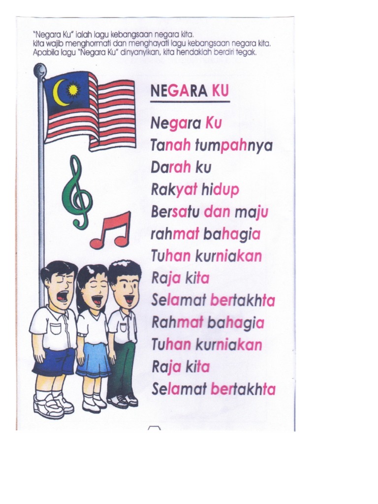 Gambar Lagu Negaraku | PDF