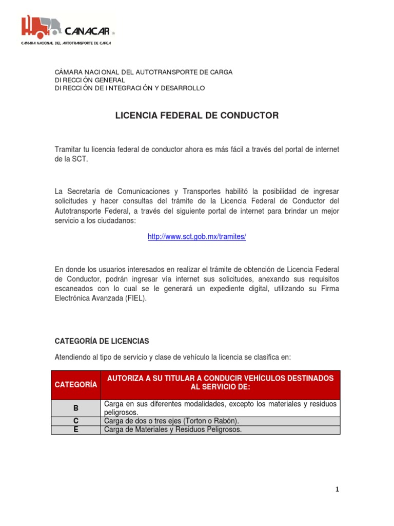 Licencia Federal de Conductor PDF | PDF | México | Gobierno