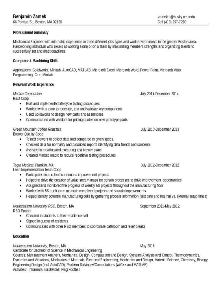 Professional Resume 2016 | PDF