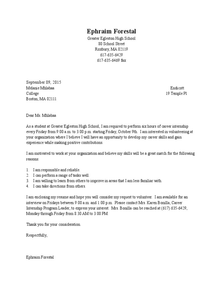 Coverletter | PDF | Career & Growth