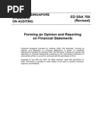 ISA 700: Auditor Opinion & Reporting Standards | PDF | Financial Audit ...