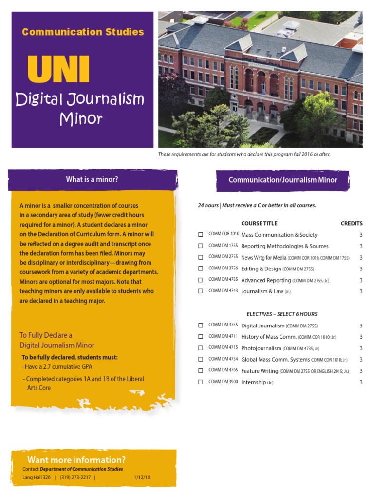 Journalism Minor | PDF