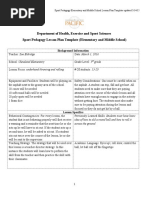 High Jump Lesson Plan | PDF
