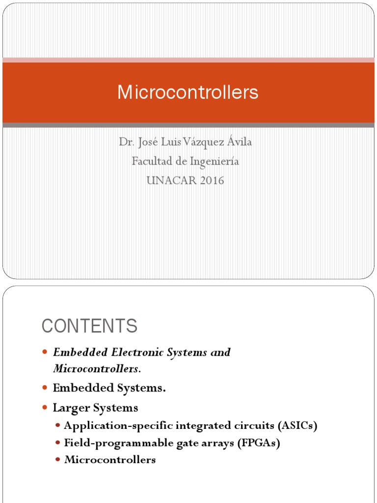 Introduction To Microcontrollers | PDF | Field Programmable Gate Array | Microcontroller