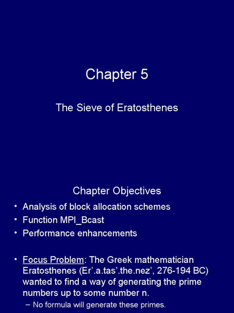 The Sieve of Eratosthenes | PDF | C (Programming Language) | Array Data ...