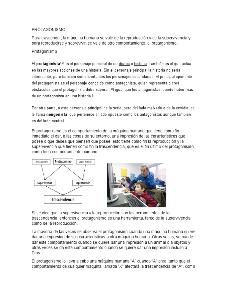 Definición y Tipos de Protagonismo | PDF | Lectura (proceso) | Aprendizaje