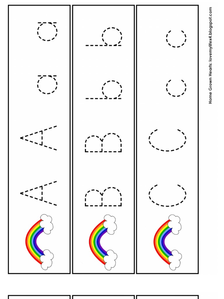 Rainbow Handwriting Letters | PDF