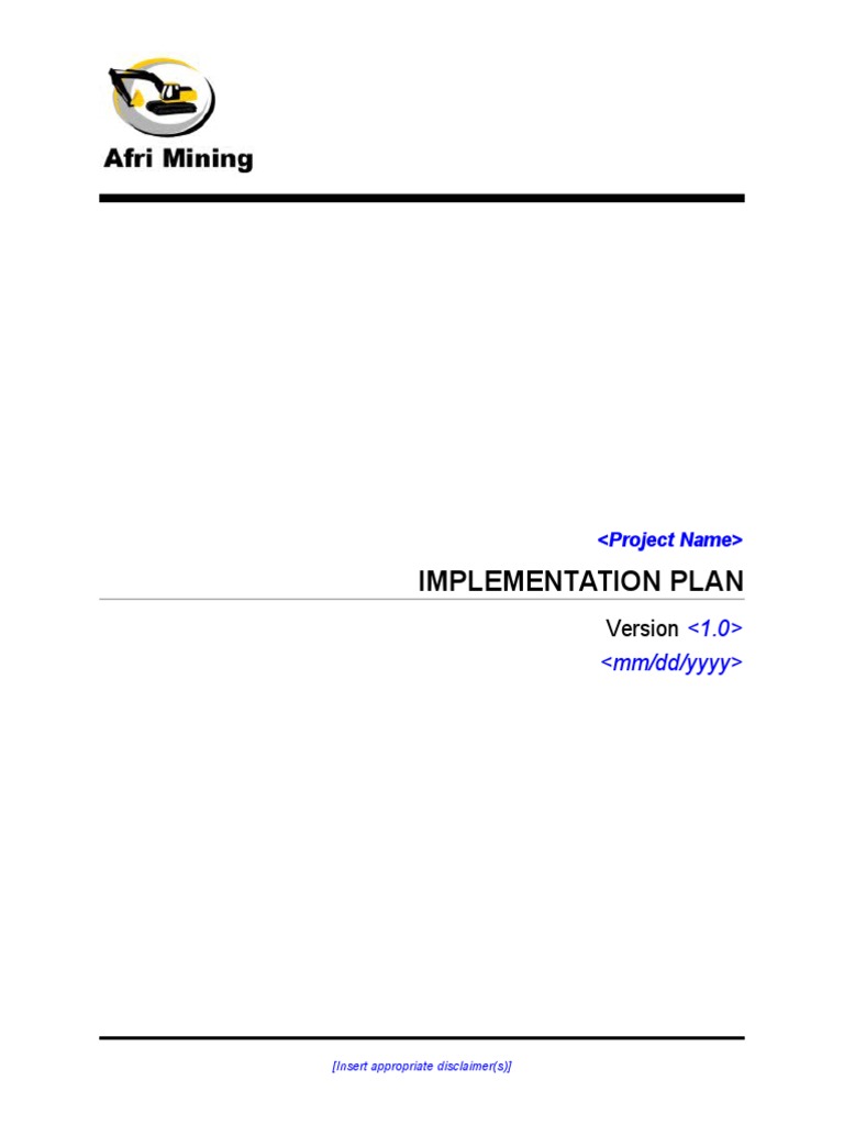 Eplc Implementation Plan Template | Download Free PDF | Implementation | Databases