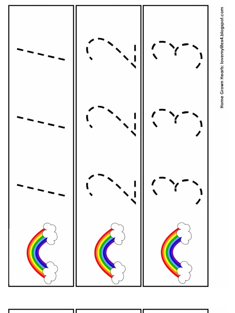 Rainbow Handwriting Numbers | PDF