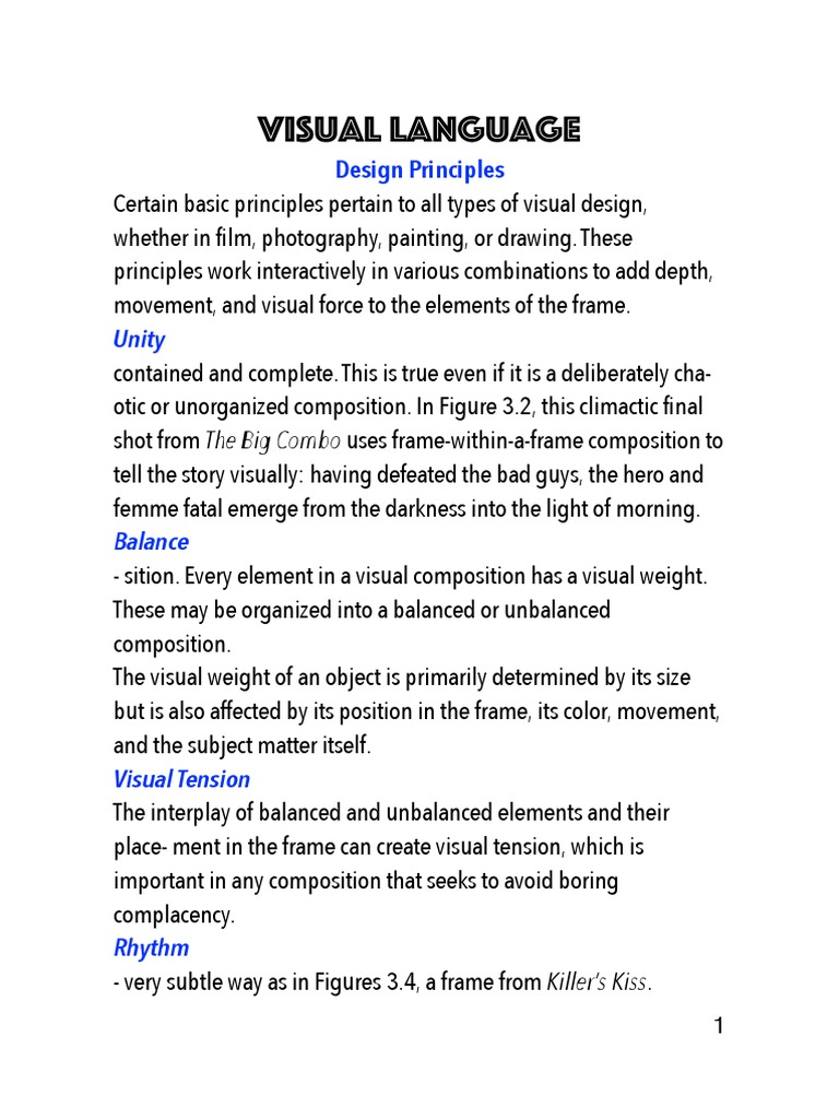 Visual Grammar PDF | PDF | Composition (Visual Arts) | Stereoscopy