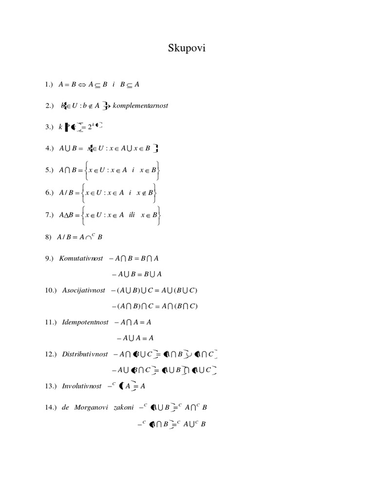 Matematicke Formule | PDF