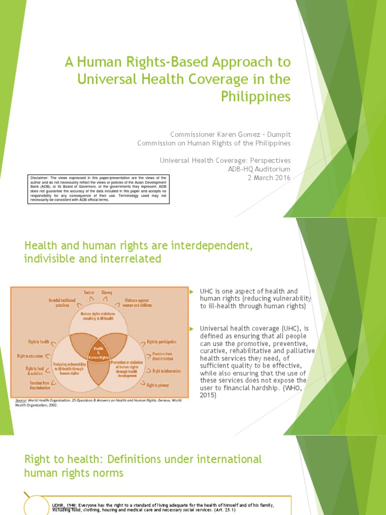 A Human Rights-Based Approach To Universal Health Coverage in The ...