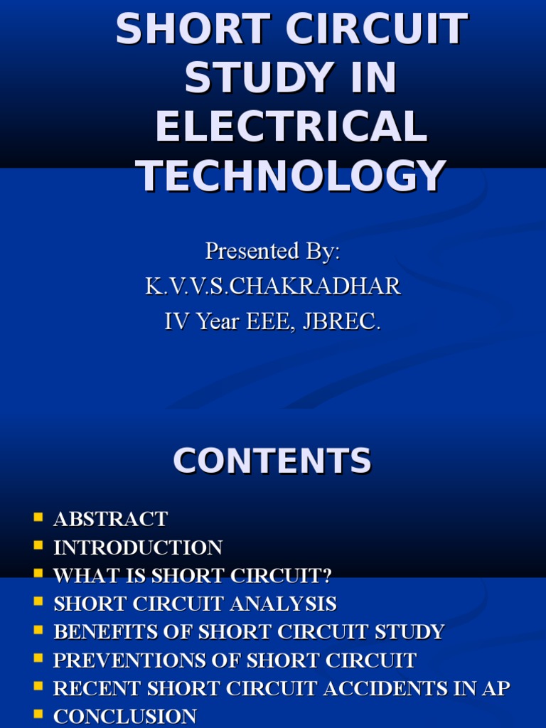 Short Circuit PPT Slides | PDF | Electrical Equipment | Building Engineering