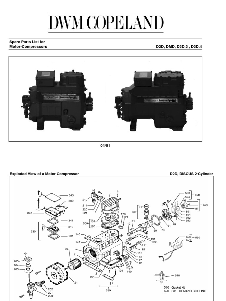 D2D D3D - 3 - 4 Compressor Spares | PDF | Valve | Pipe (Fluid Conveyance)