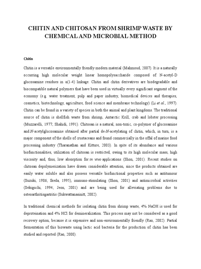 Shrimp Shell | PDF | Fermentation | Lactobacillus